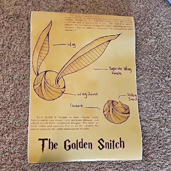 Wall Decor | Golden Snitch Poster | Poshmark